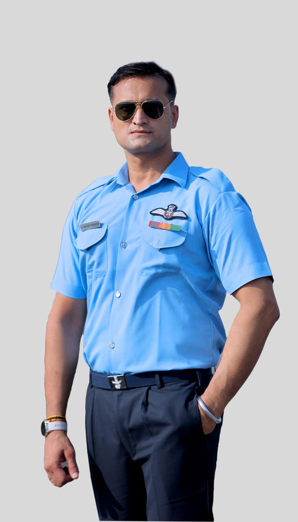IAF Summer Uniform Half-Sleeve Shirt (without Rank) – Warrior Junction